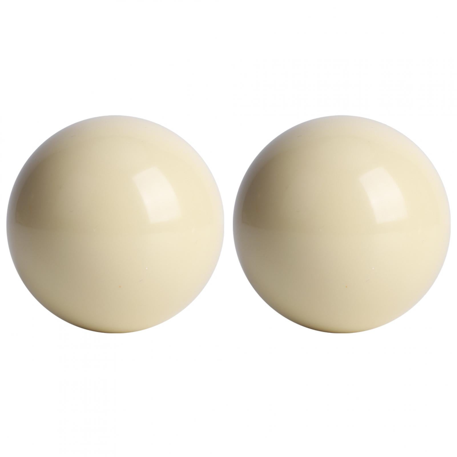2-Pack White Billiard Balls, Standard 5.72cm, Perfect for Snooker Pool ...