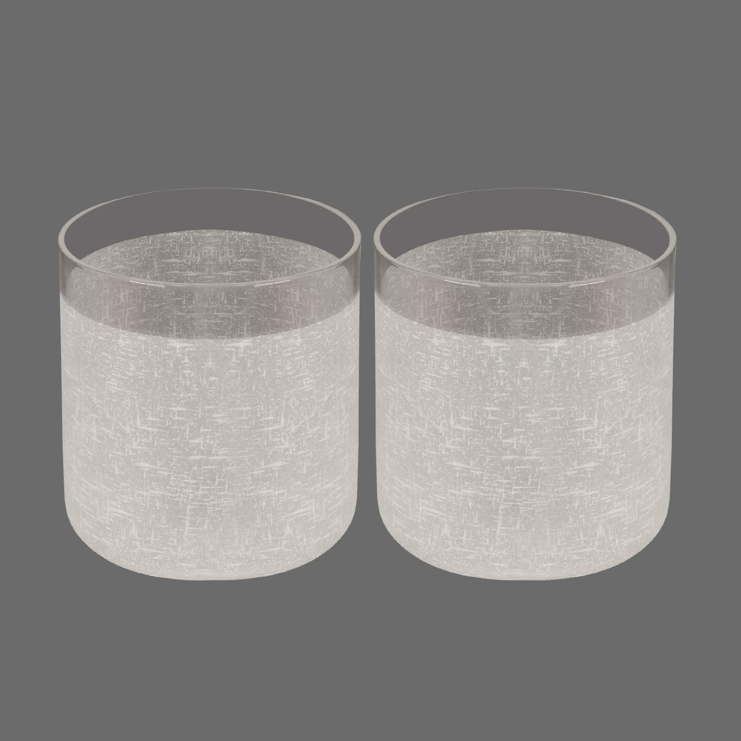 2 Pack White Frosted Glass Lamp Shade, Cylinder Light Fixture ...