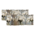 2 Pack White Orchids Valance for Window Glass Vase Floral Elegant ...