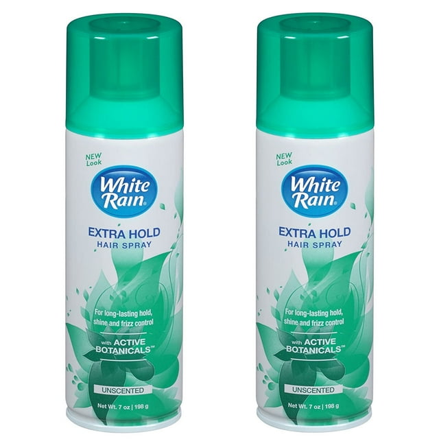 White Rain Extra Hold, Scentless Aerosol Hairspray, 7 oz (2 Pack ...