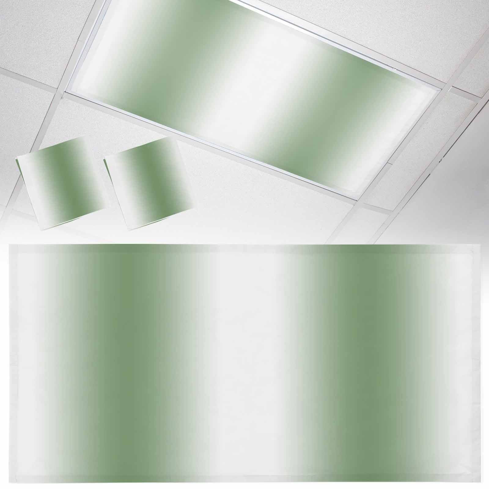 2 Pack White Sage Fluorescent Light Covers for Ceiling Lights Green ...