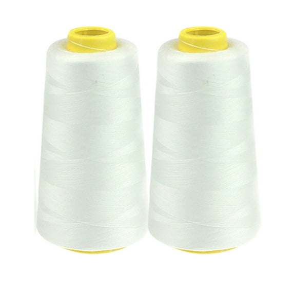 2-Pack White Sewing Thread, 2300 Yards Each - Suitable For Crafts ...