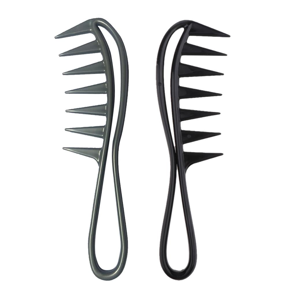 2 Pack Wide Combs Hairdressing Shower Jumbo Comb Brush - Walmart.com