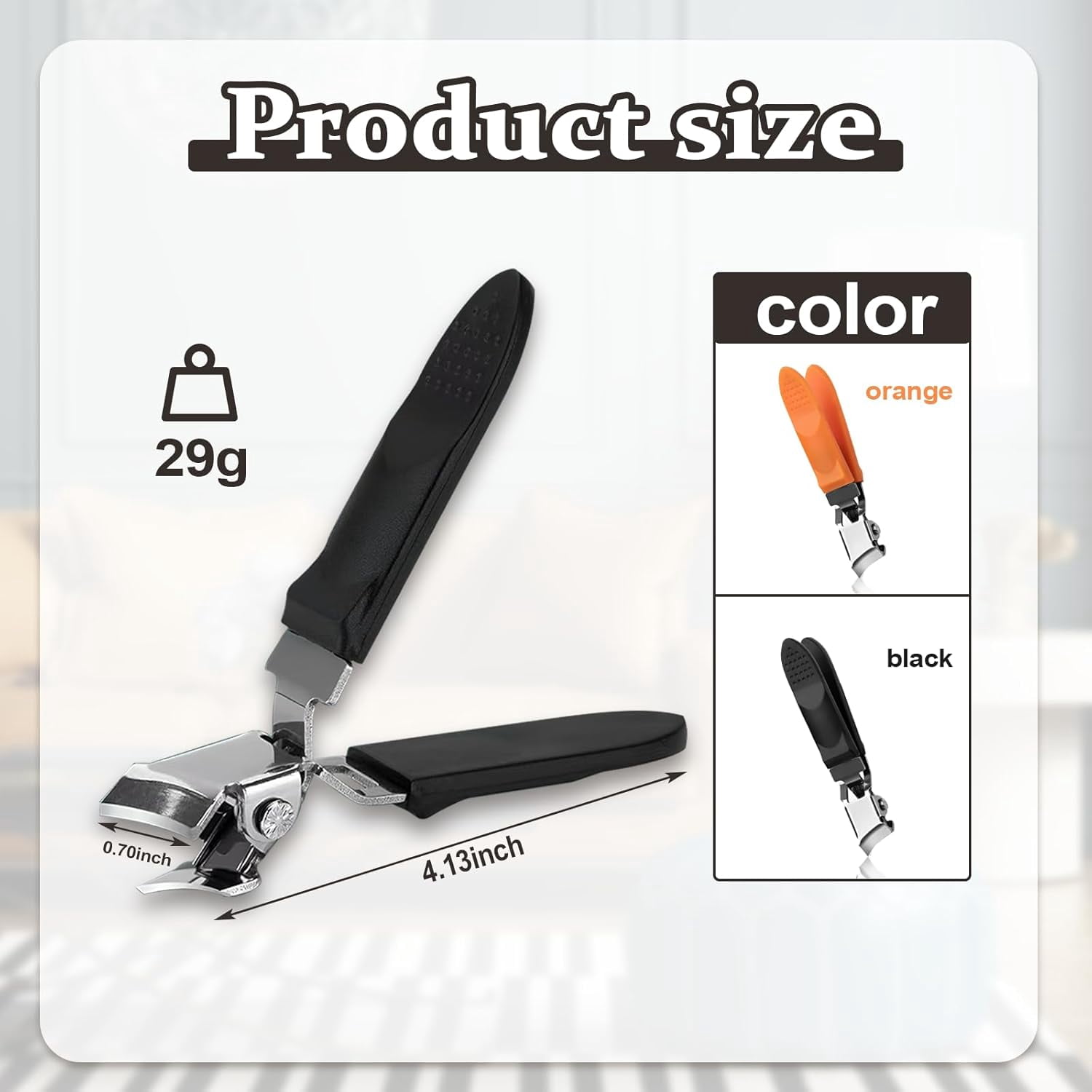 2 Pack Wide Jaw Opening Anti-Splash Slanted Nail Curved Nail Angled ...