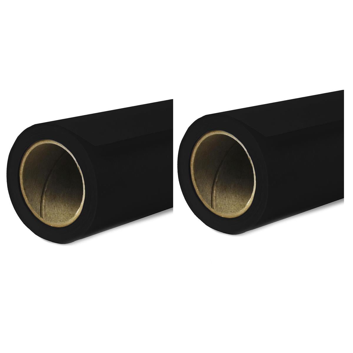 Savage 2 Pack Widetone Seamless Background Paper, 86" wide x 36', Black ...