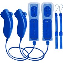 2 Pack Wii Remote and Nunchuck Controller,Wii Remote Controller with ...