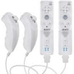 TechKen 2 Pack Wii Remote Controller with Built-in Motion Plus and 2 ...