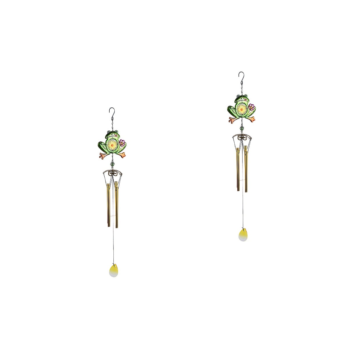2 Pack Wind Spinners for outside Frog Chimes Decoration Outdoor ...