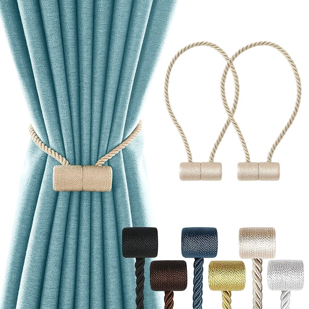 2 Pack Window Magnetic Curtain Tiebacks Holdbacks VS Upgraded 16 Inch ...