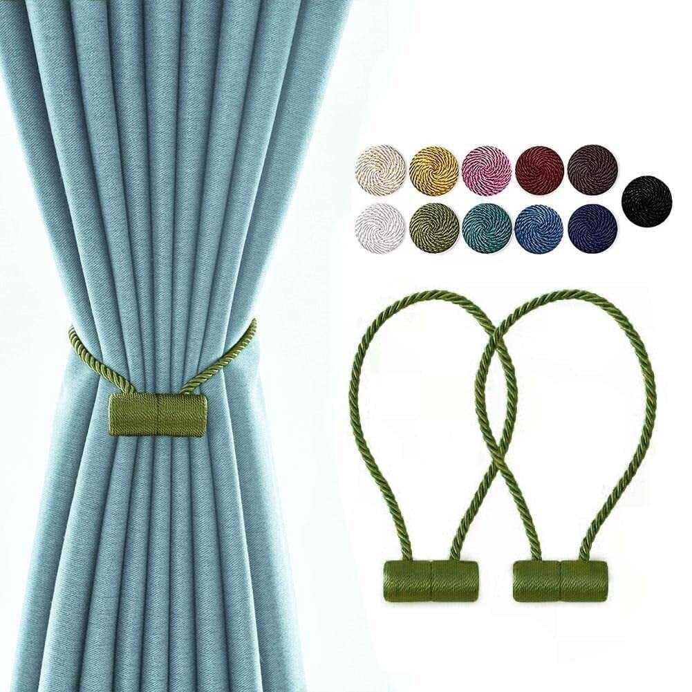 2 Pack Window Magnetic Curtain Tiebacks Holdbacks VS Upgraded 16 Inch ...