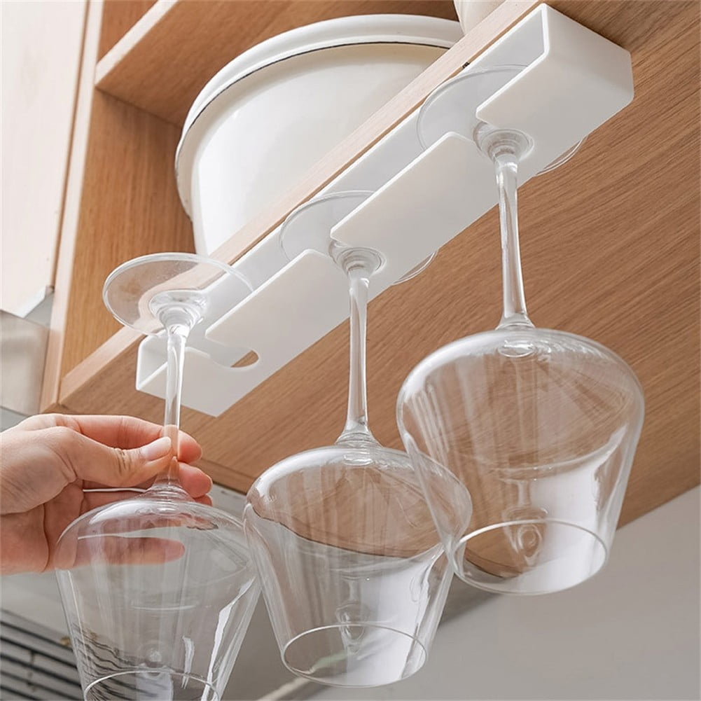 2 Pack Wine Glass Cup Holder Upside-down Drying Hanger for Bar Kitchen ...