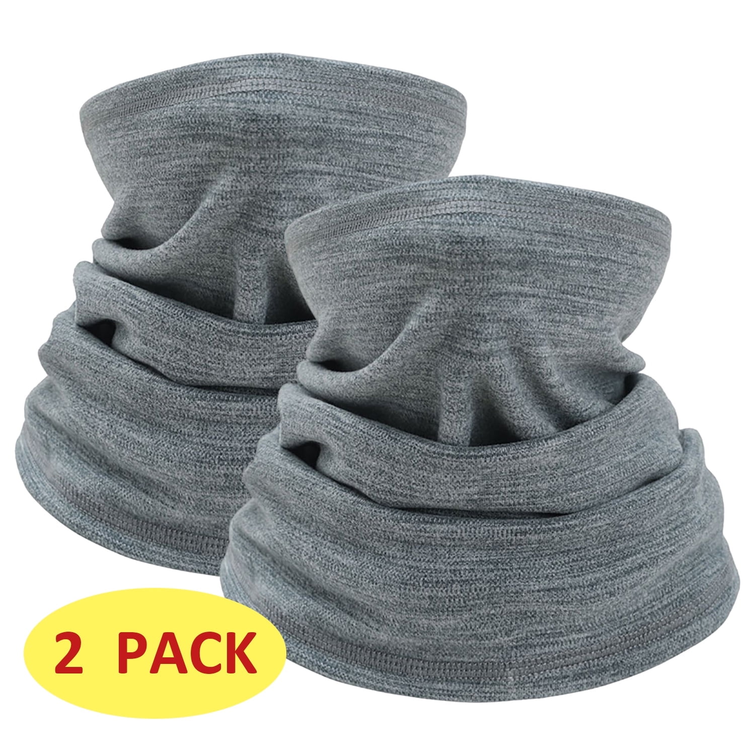 2 Pack Winter Face Mask for Athletic Casual Work Neck Warmer Fleece Ski ...