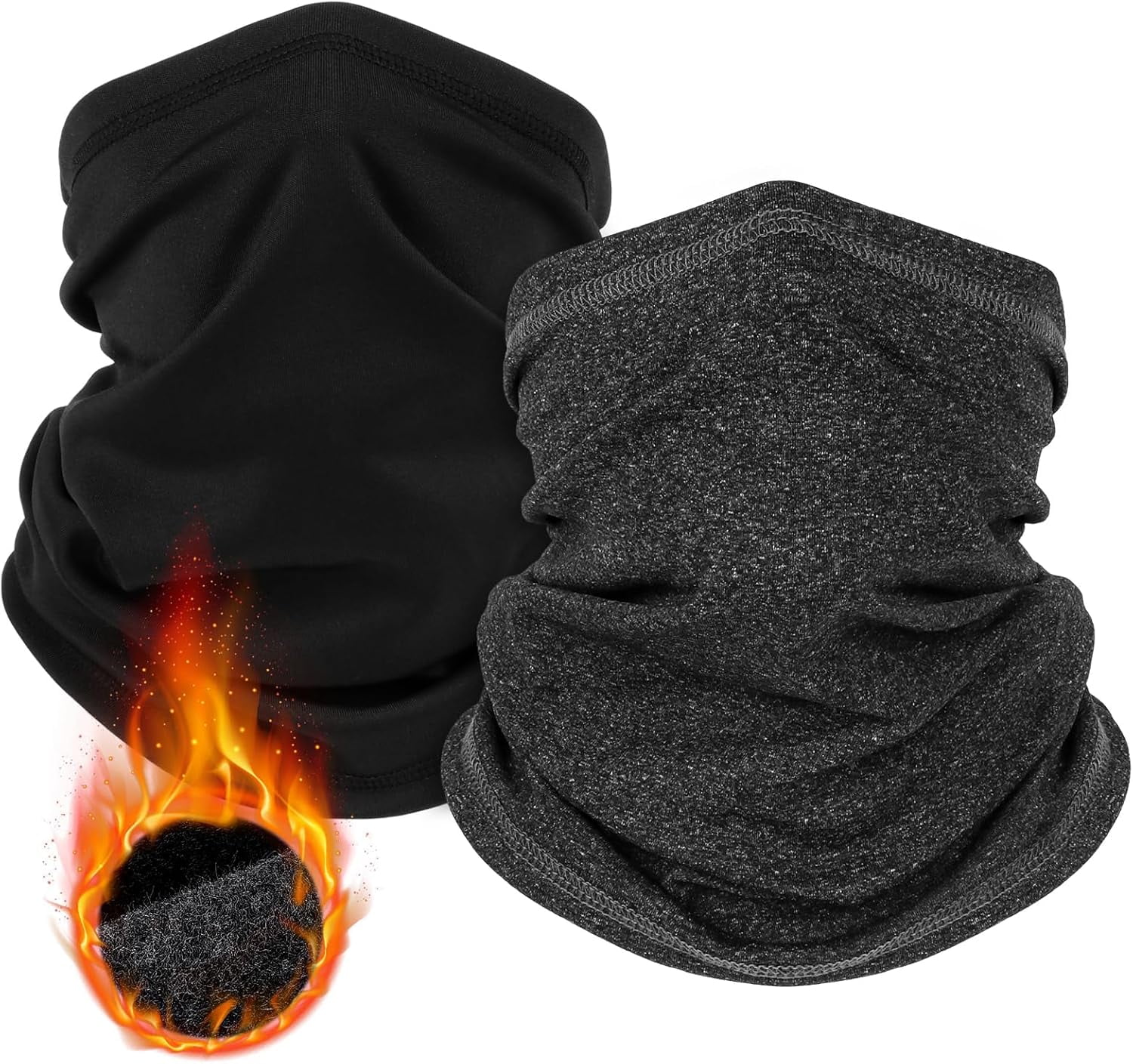 2 Pack Winter Neck Gaiter Warmer for Men&Women,Windproof Face Cover ...