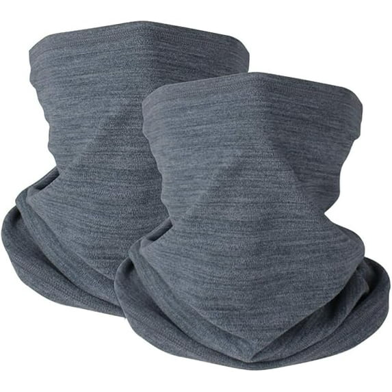 2 Pack Winter Neck Warmer Gaiter Fleece Windproof Face Mask Cover Cold ...