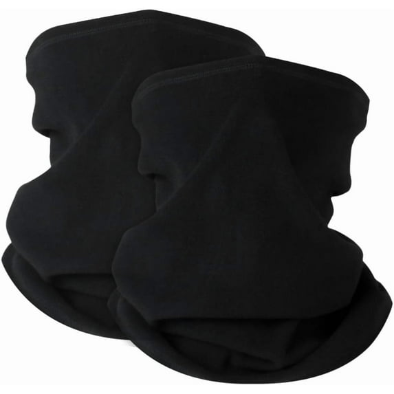 2 Pack Winter Neck Warmer Gaiter Fleece Windproof Face Mask Cover Cold ...