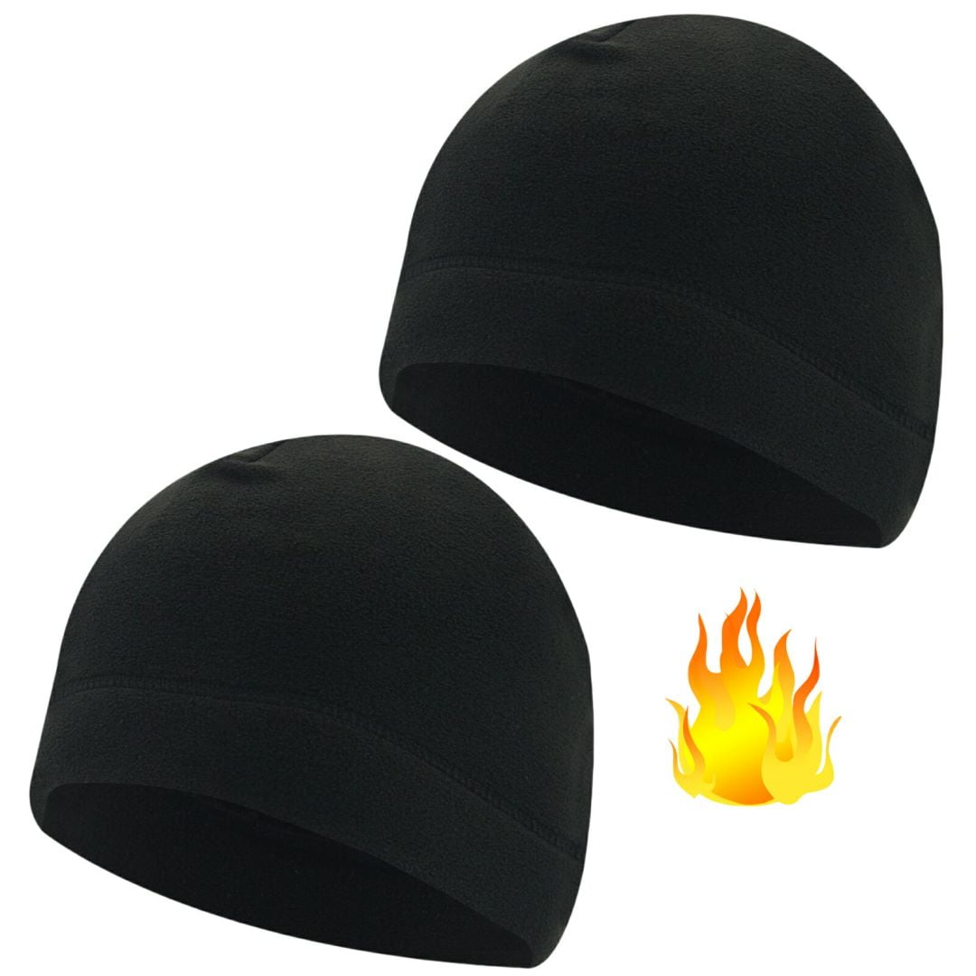 2 Pack Winter Skull Caps Helmet Liner Sweat Wicking Cap Running Hats ...