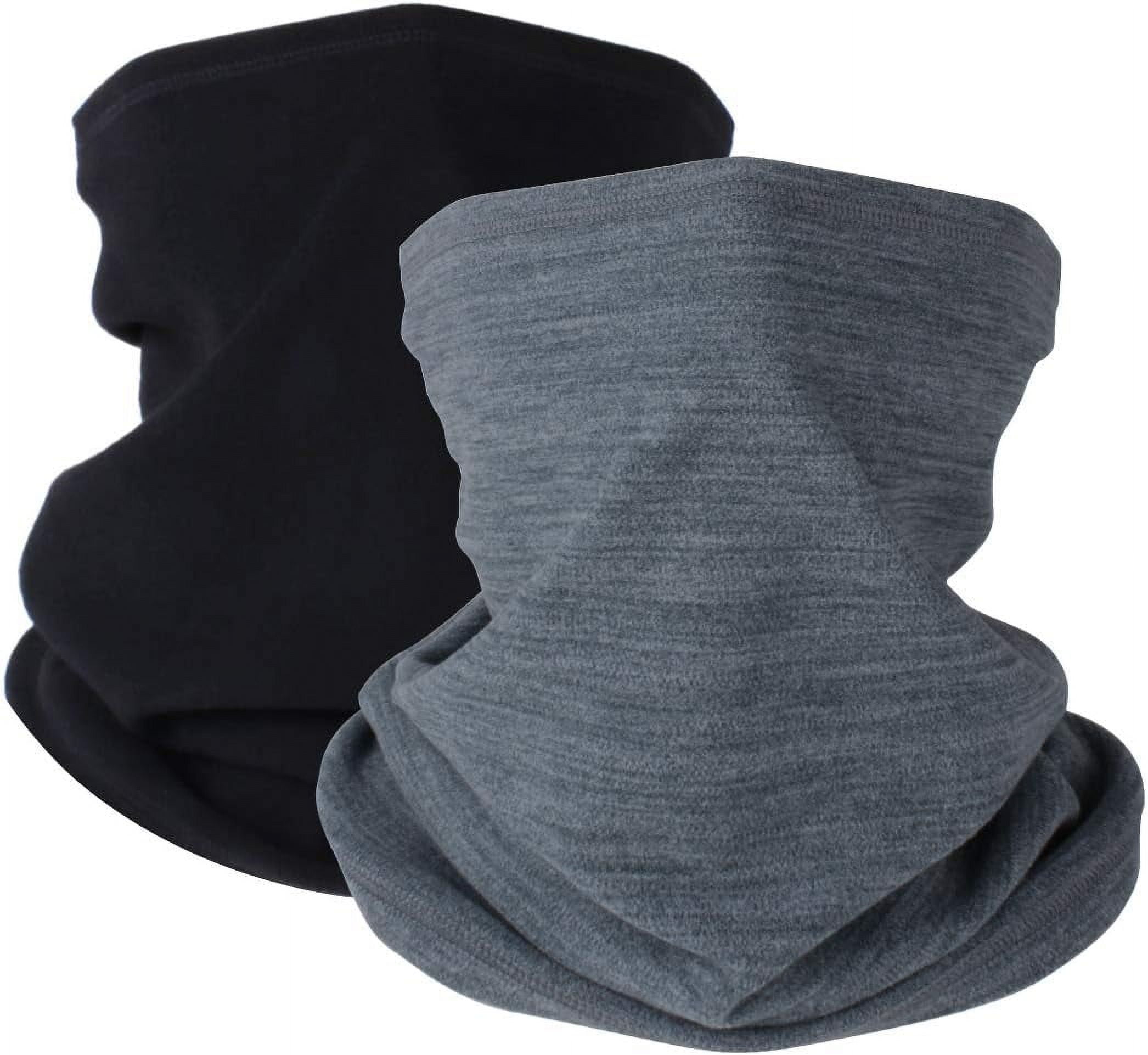 2 Pack Winter Warmer Gaiter Fleece Windproof Mask Cover Cold Weather ...