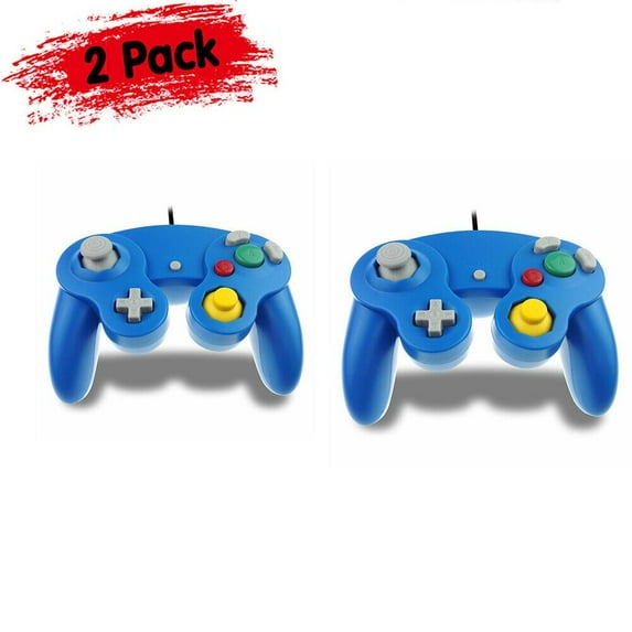 2 Pack Wired NGC Controller Gamepad for Nintendo GameCube GC & Wii U ...