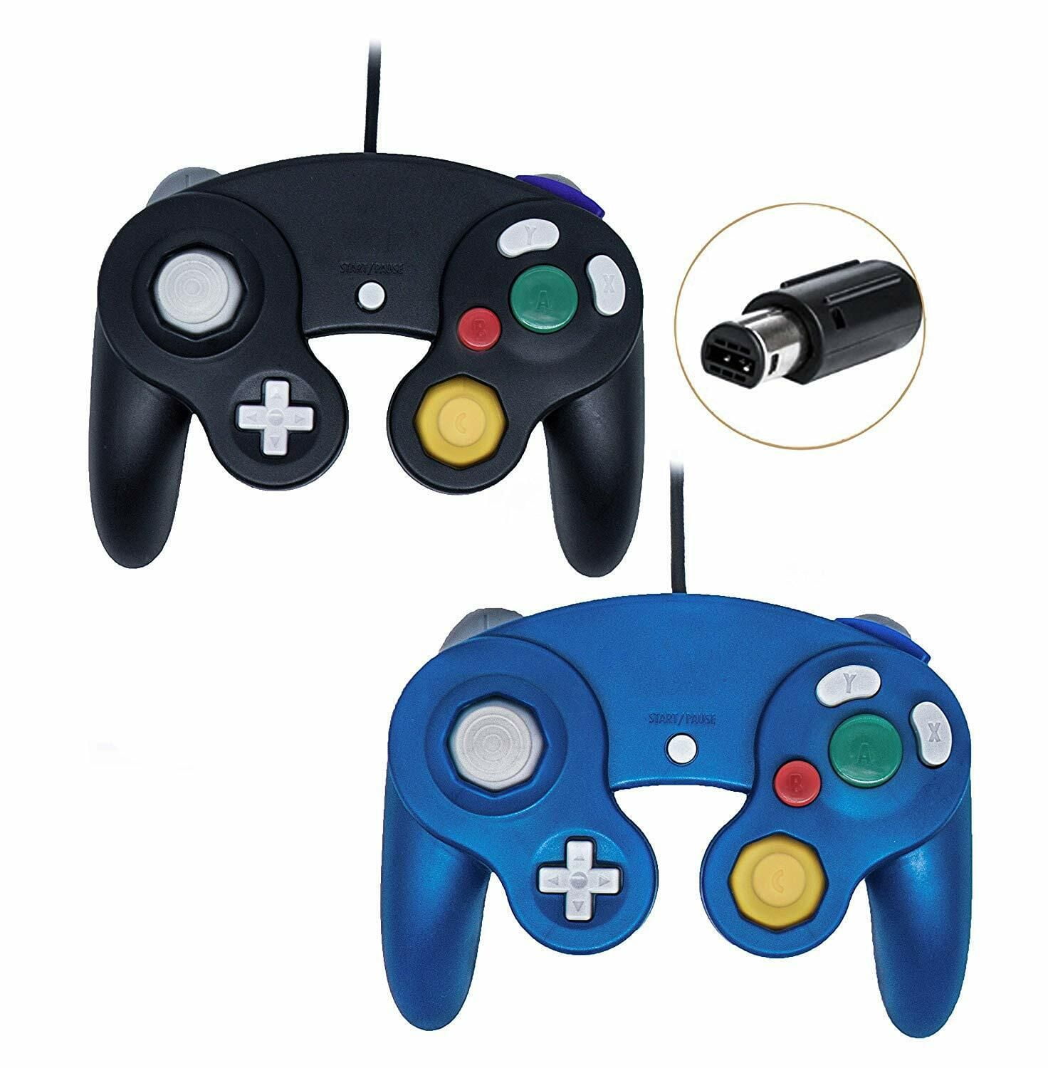 2 Pack Wired NGC Controller Gamepad for Nintendo GameCube GC & Wii U ...