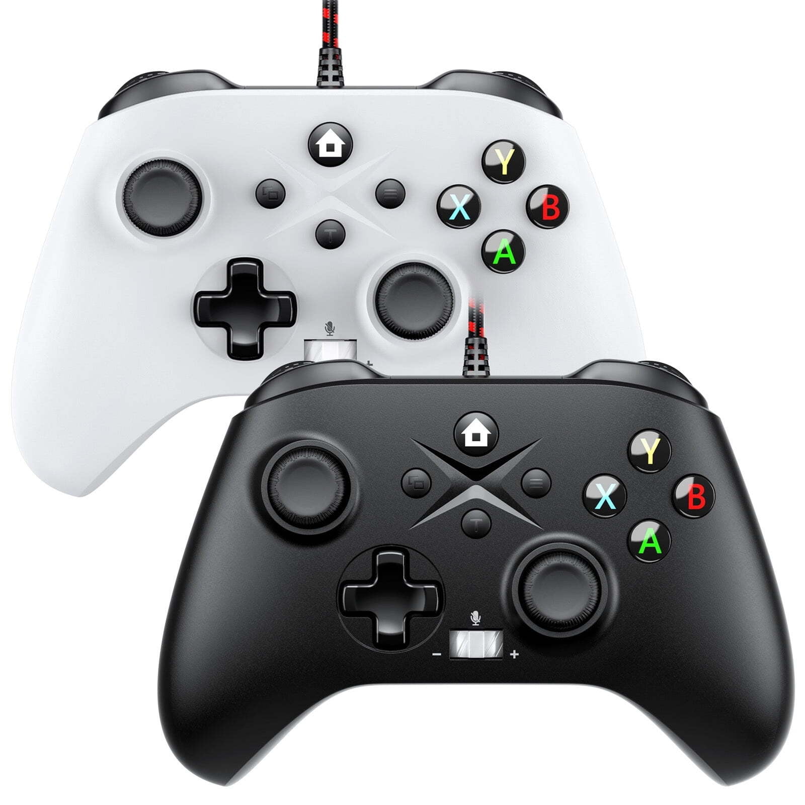 2 Pack Wired Xbox Controller 9.8Ft,Games Controller Compatible with ...