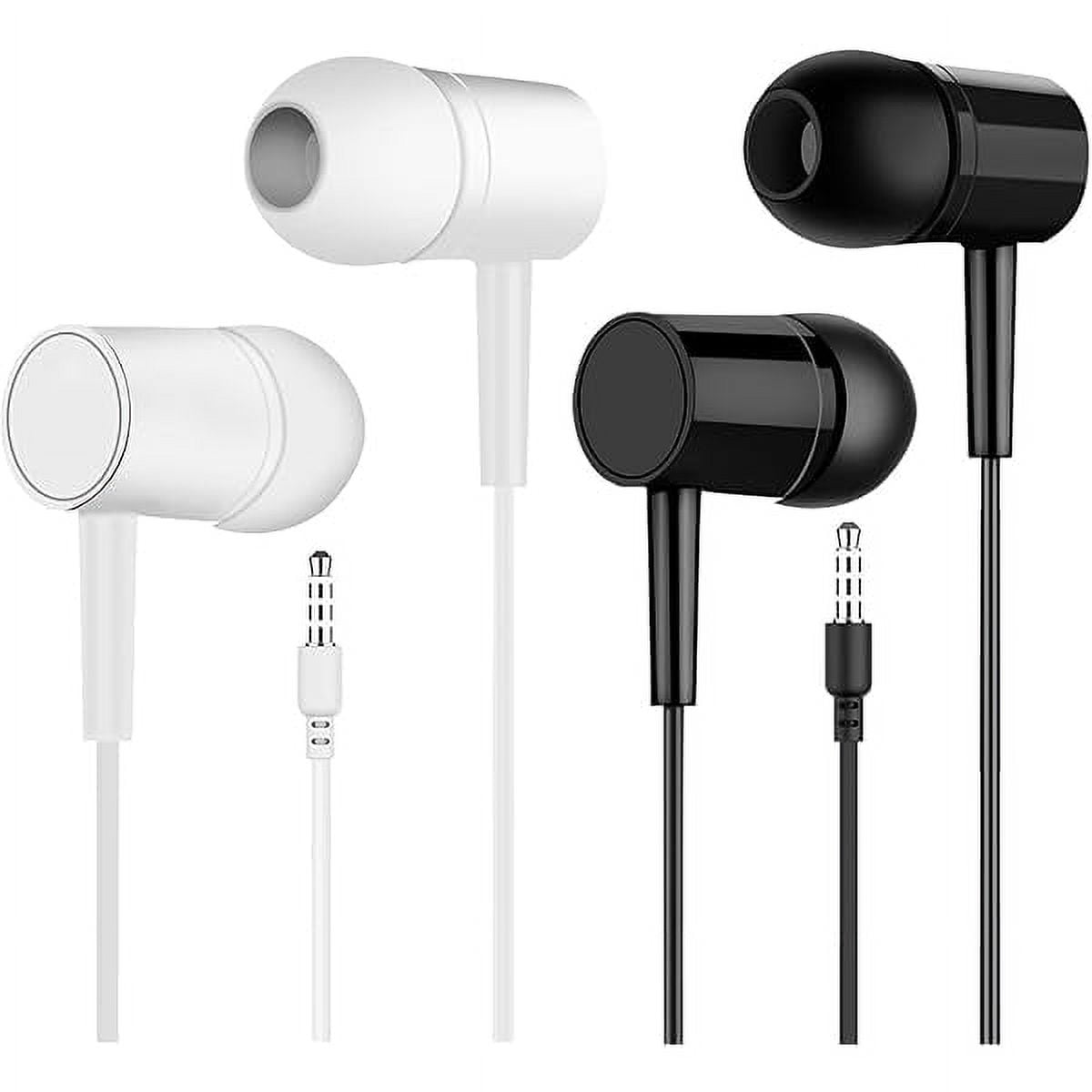 (2 Pack) Wired in-Ear Headphones, Earbuds with Built-in Microphone, 3 ...