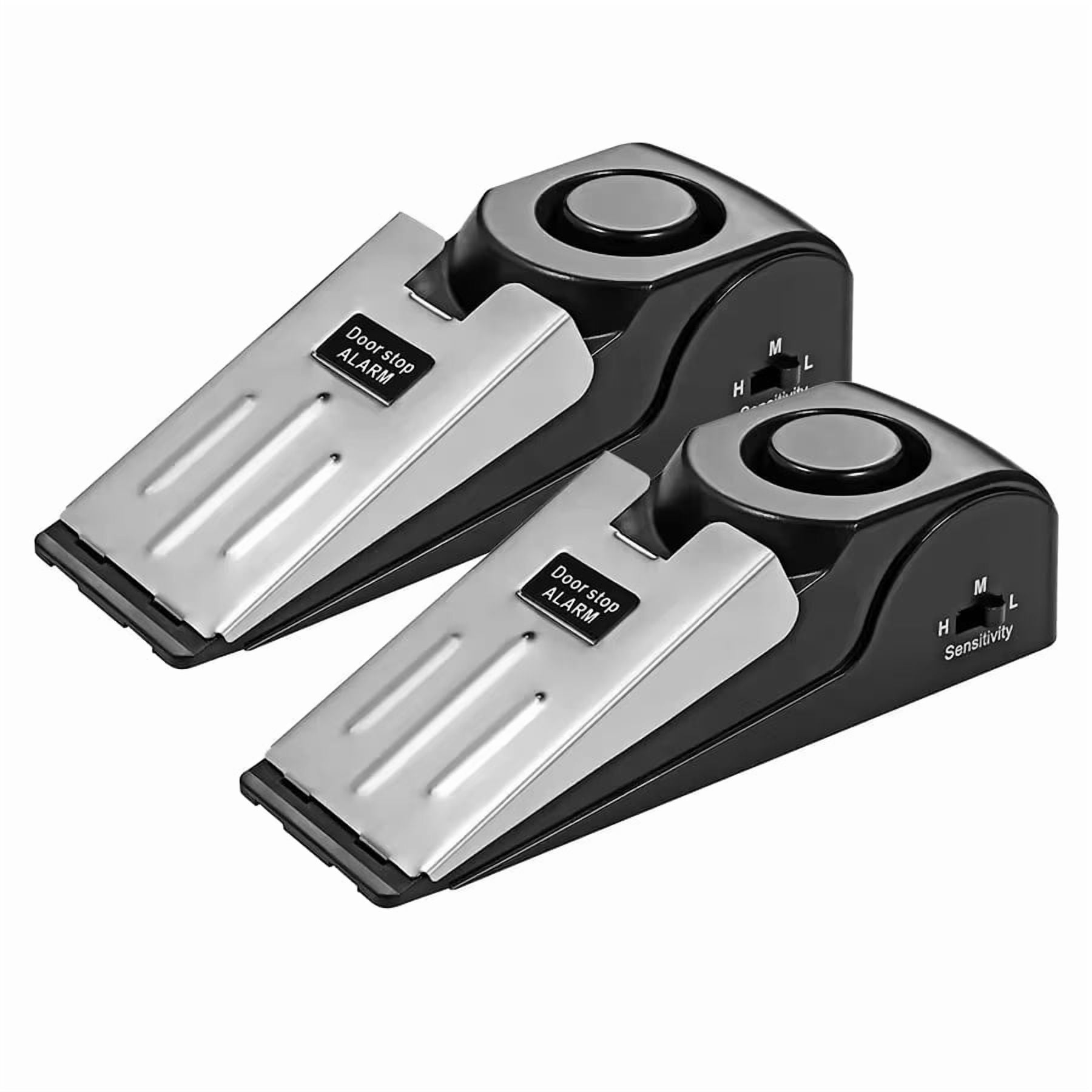 2 Pack Wireless Door Stop Alarm System 125dB Loud Home Security Anti ...