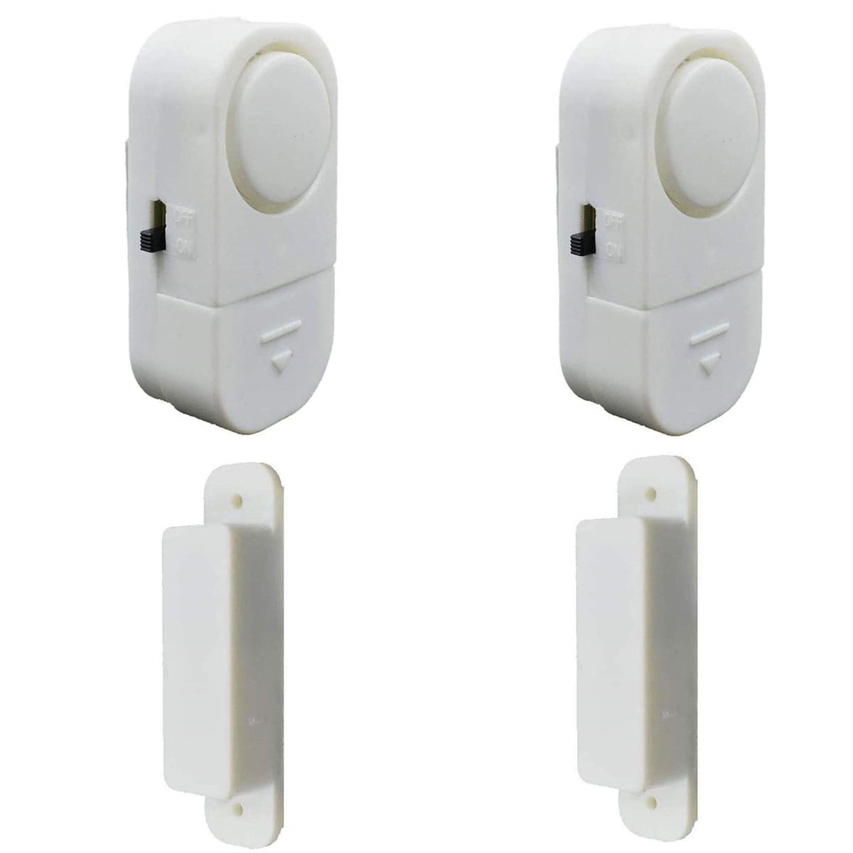 2 Pack, Wireless Door Window Alarm, Burglar Alert Sensor with Batteries ...