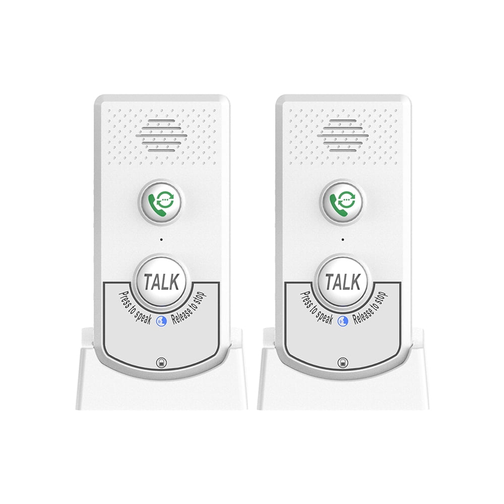 2-Pack Wireless Intercom System For Home - 3000ft Range, Rechargeable ...