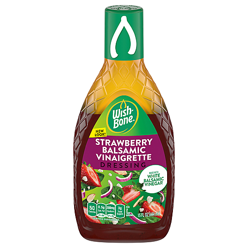 Wish-Bone Strawberry Balsamic Vinaigrette Salad Dressing, 15 Oz, 2 Pack ...