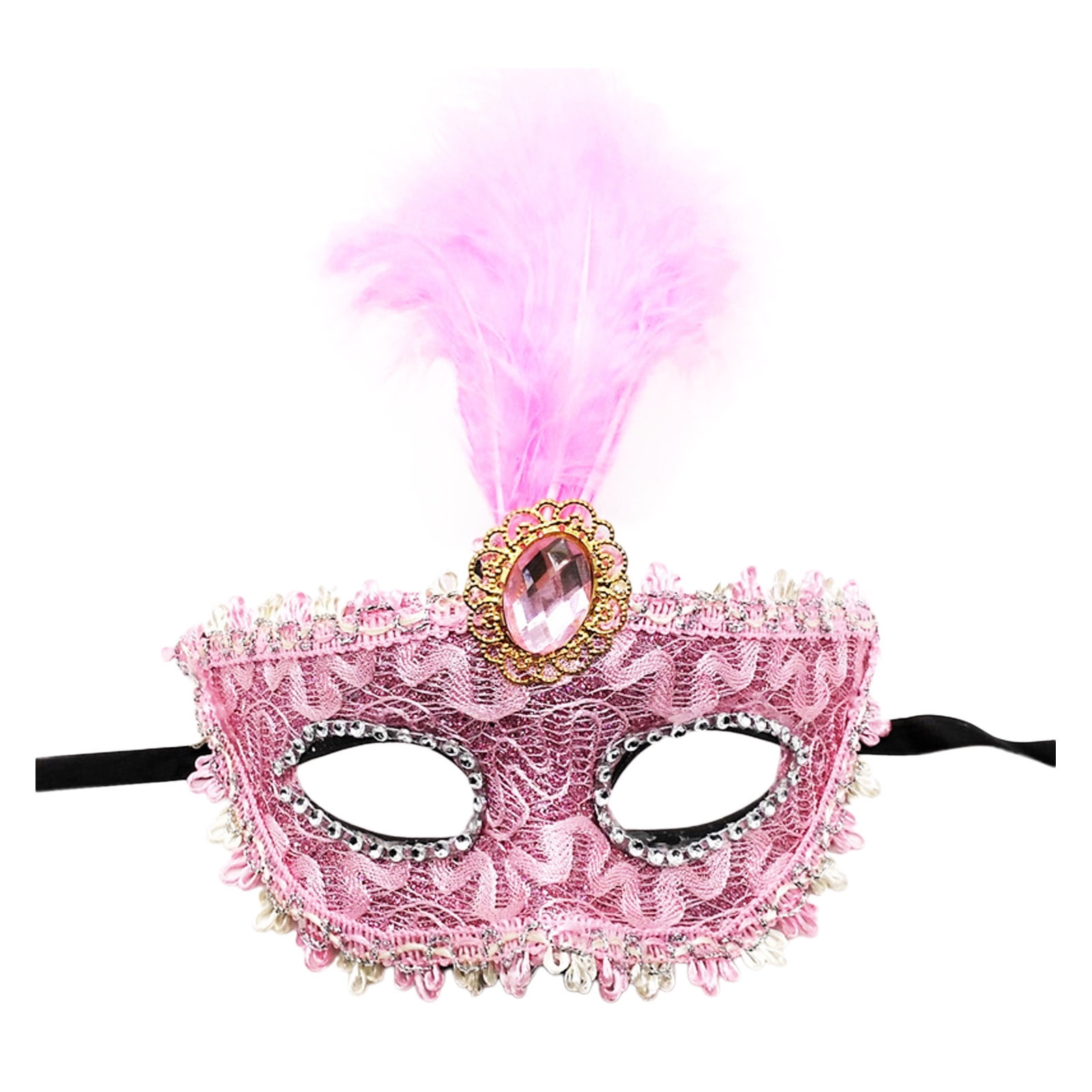 2 Pack Women Makeup Dance Face Masquerade Mask Couples Set Guard ...
