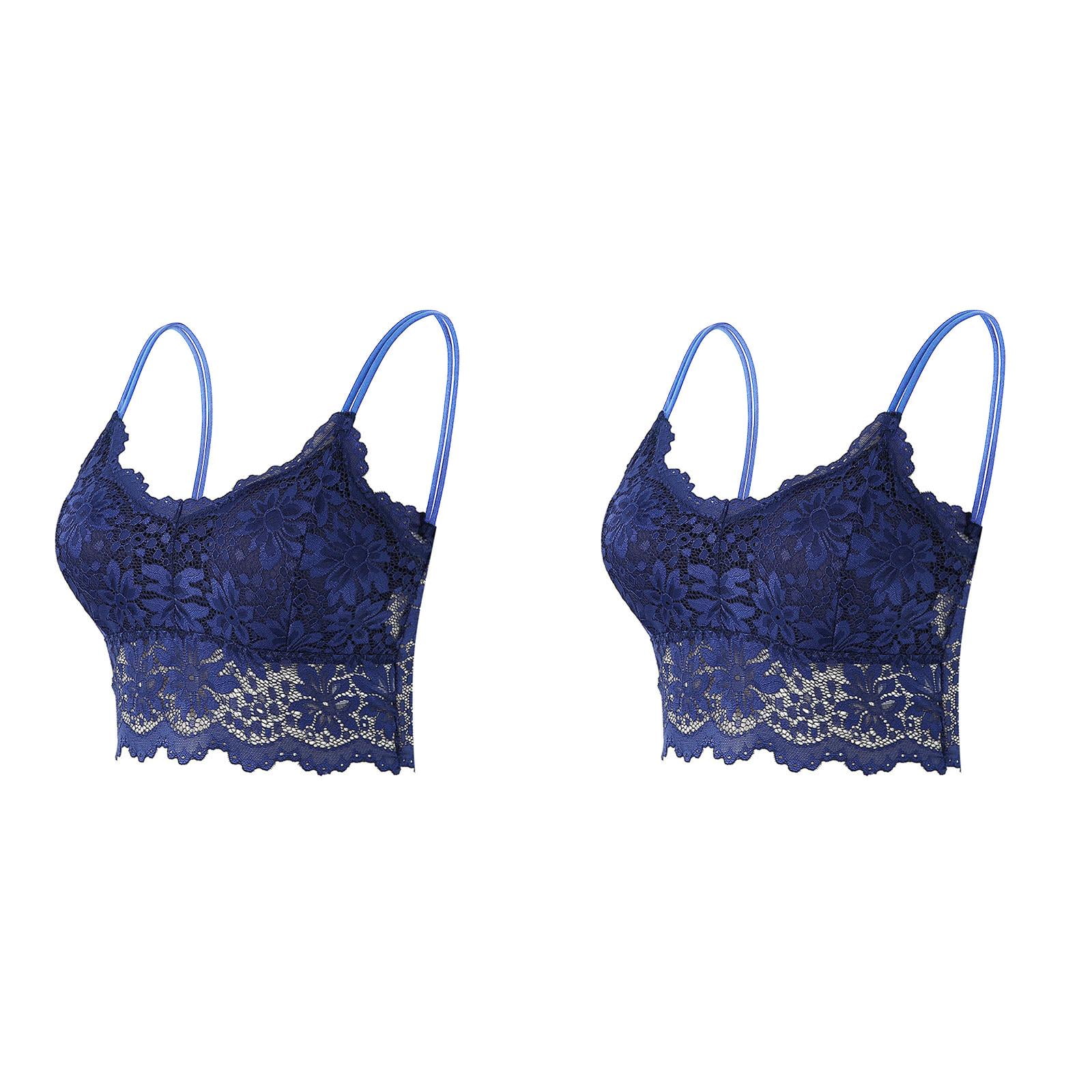 2 Pack Women Plus Size Vest Womens Bras Plus Size Crop Wire Bra Women ...