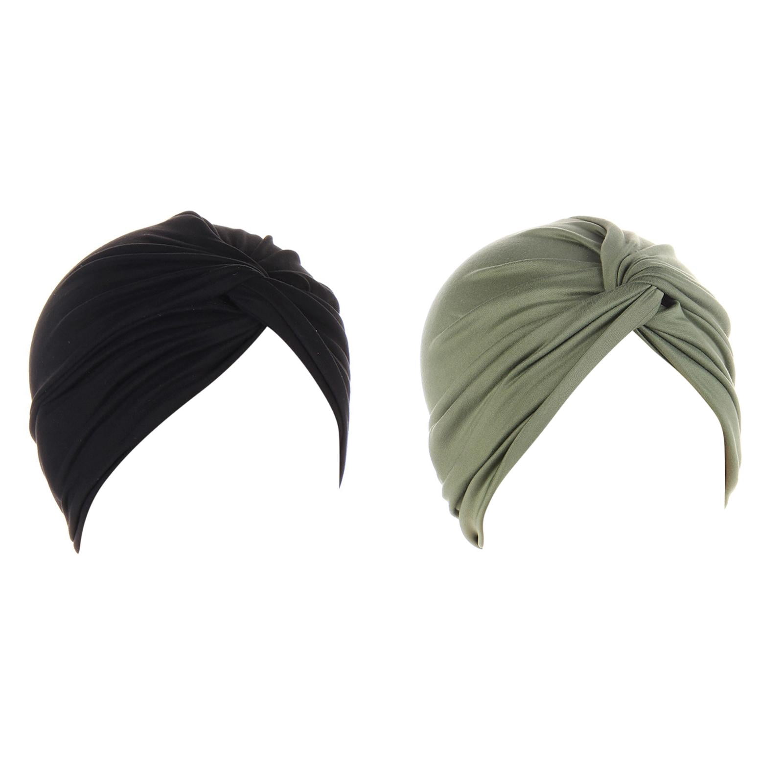 2-Pack,Women Turbans Knot Tied Bonnet Cap Headwraps Hats Cool Mens Hats ...
