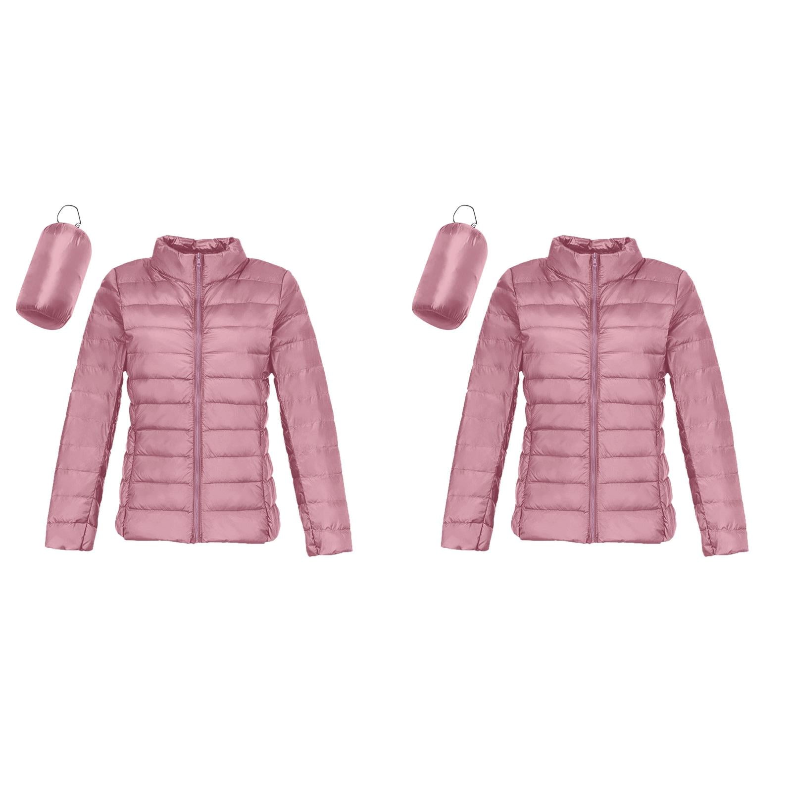 2 Pack Women Warm Lightweight Jacket Threadbare Jacket Hoodless ...