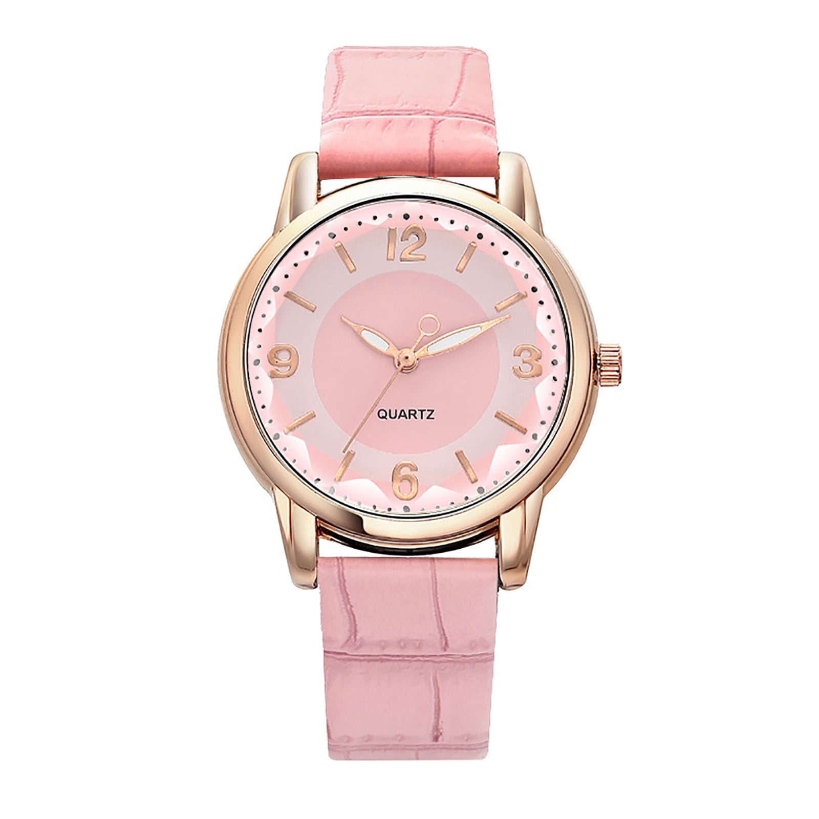 (2-Pack) Women Watch Ladies Leather Women's Wrist Watches Band Quartz ...