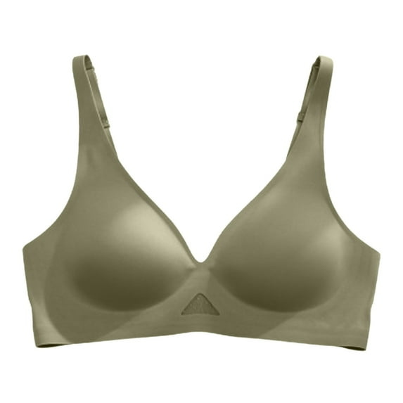 2 Pack Womens Bras No Underwire Support Gel Strip Seamless Thin ...