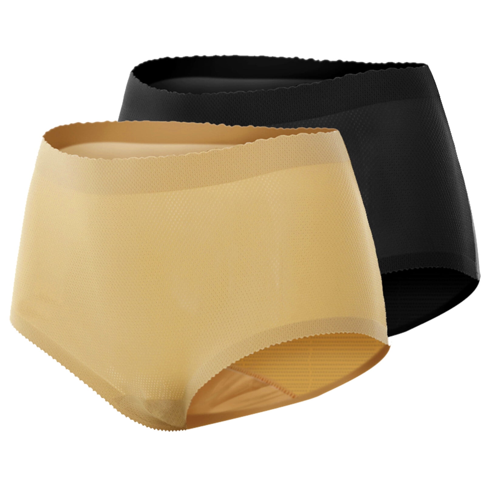 2 Pack Womens Hip Enhancer Panties Seamless Butt Pads Underwear ...
