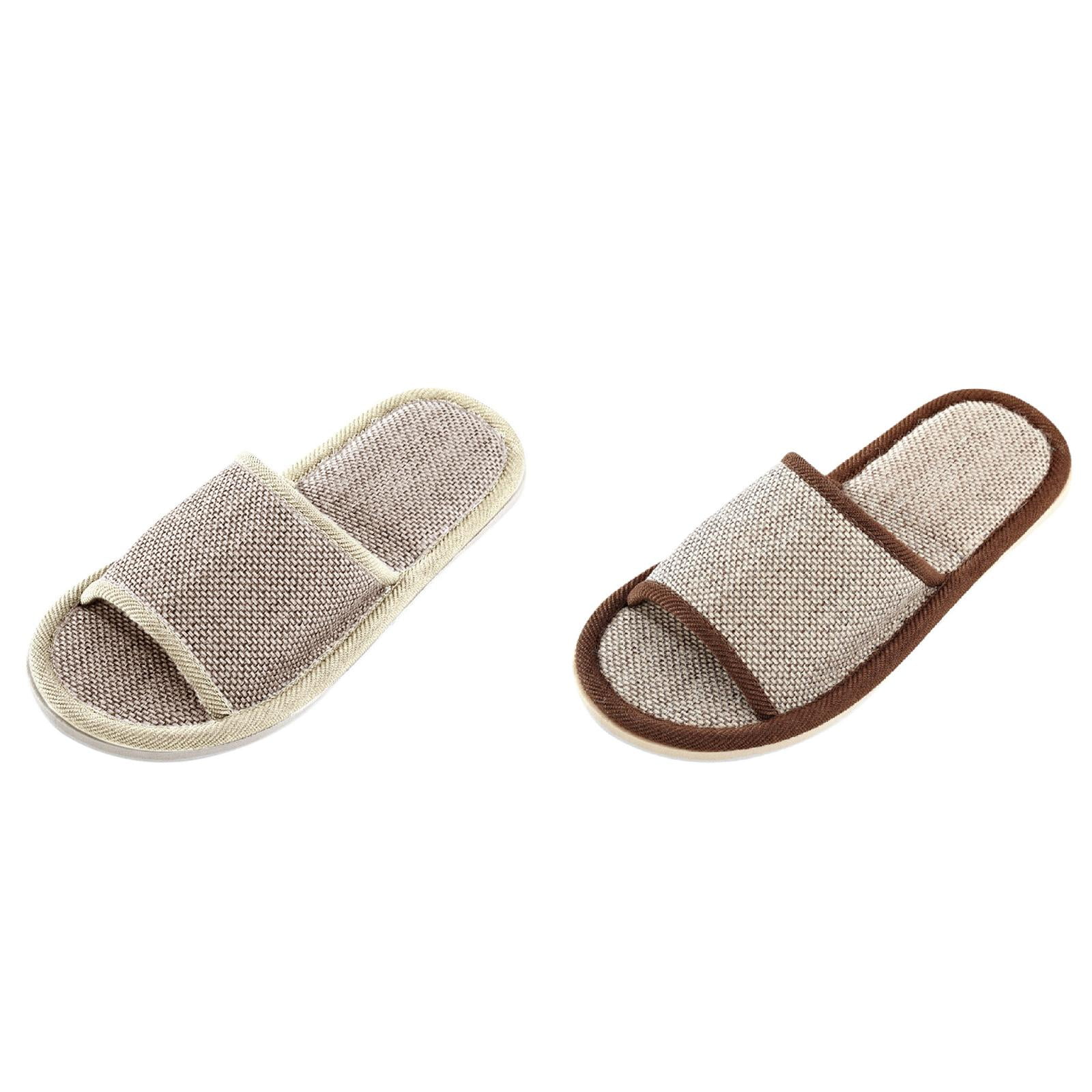 2-Pack,Womens Mens Couples Fashion Casual Home Slippers Indoor Floor ...