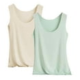 2 Pack Womens Tank Tops 2026 Summer Vacation Outfits Round Neck Loose ...
