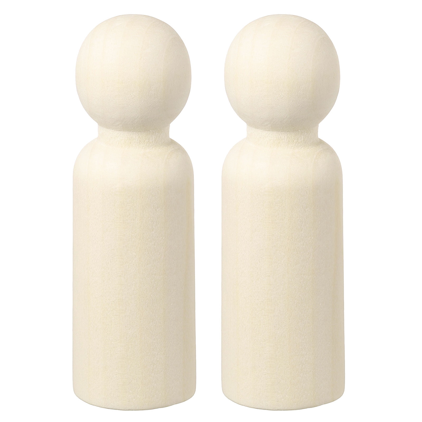 2 Pack Wood Peg, 3.5 Inch Boy-Shape Wooden Peg People, Unfinished ...