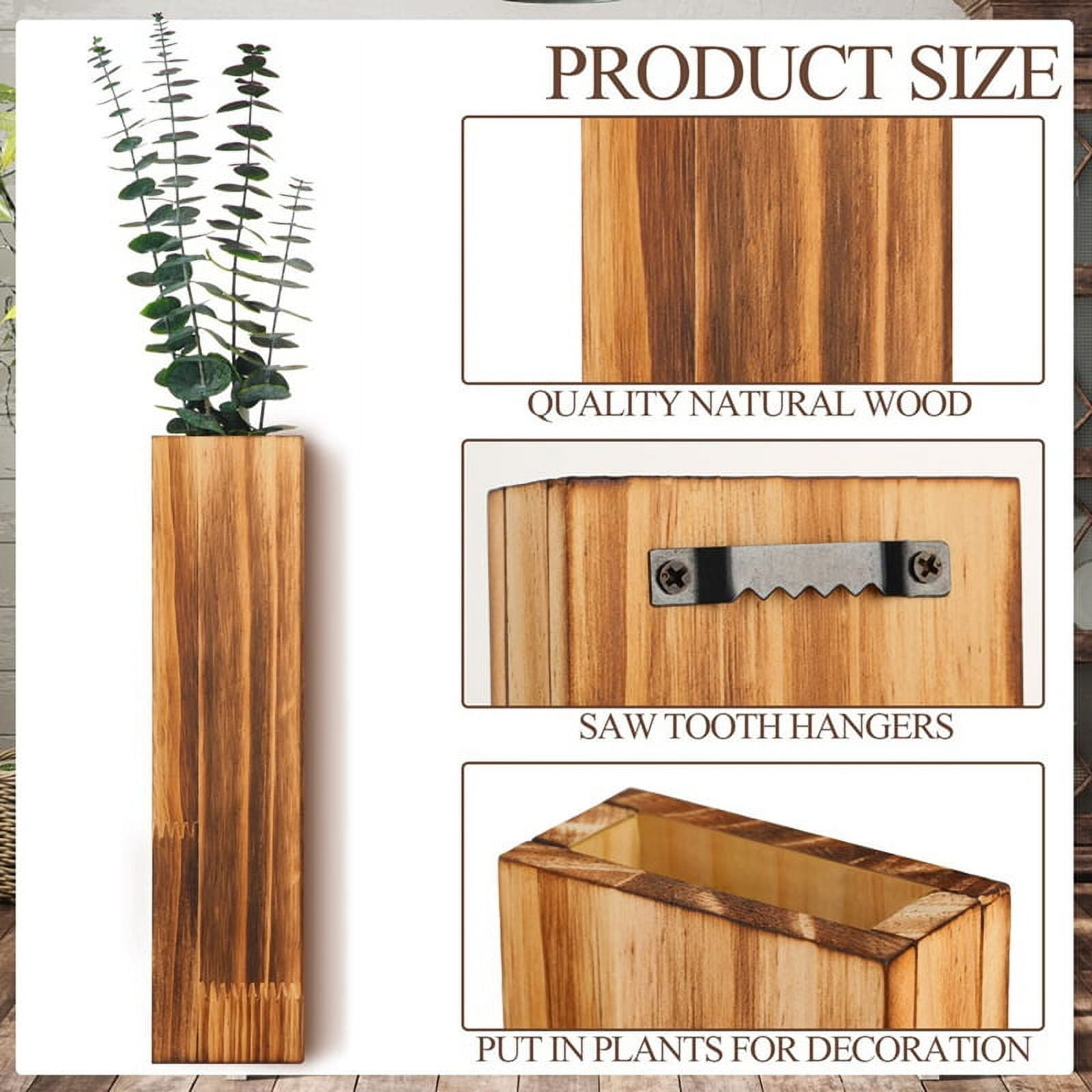2 Pack Wood Wall Planter-Random Color - Walmart.com