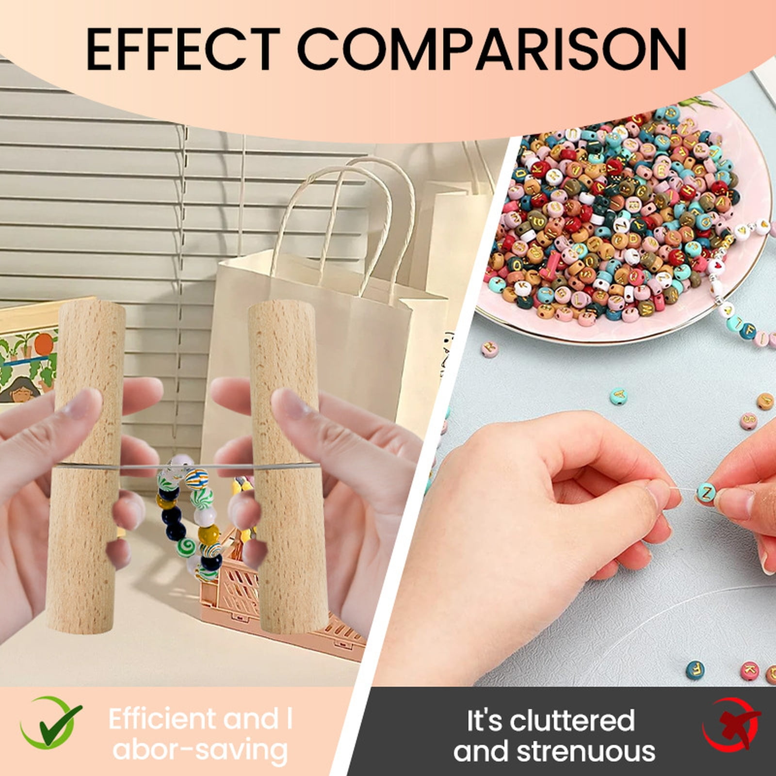 2 Pack Wooden Bracelet Knot Tightening Tool - Handcrafts Helper With ...