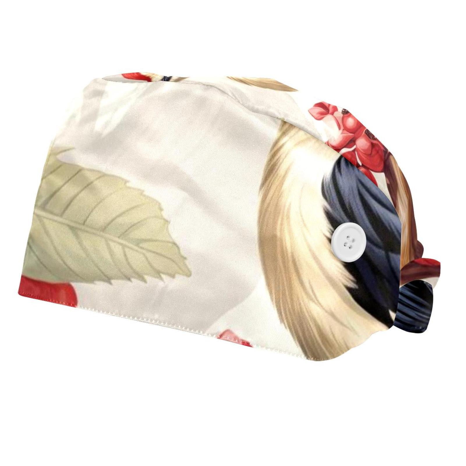 2 Pack Woodpecker Adjustable Bouffant Caps Hats Working Cap - Walmart.com