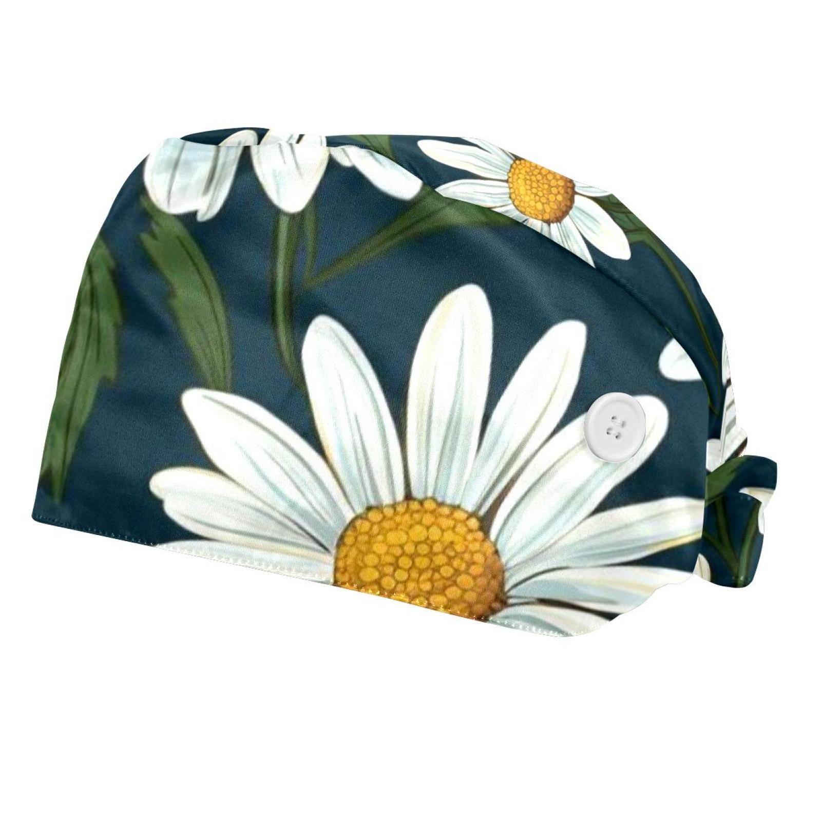 2 Pack Working Caps with Button and Sweatband, Adjustable Working Hats ...