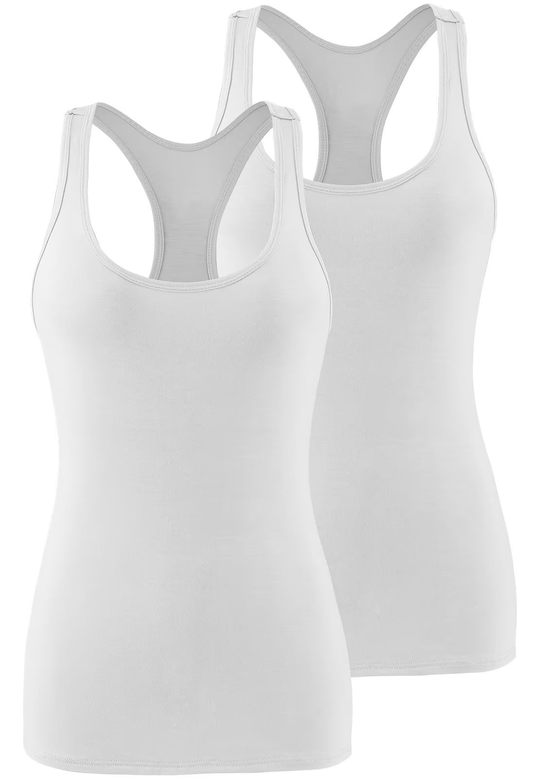 2 Pack Workout Tank Tops for Women Racerback Tanks Athletic shirts ...