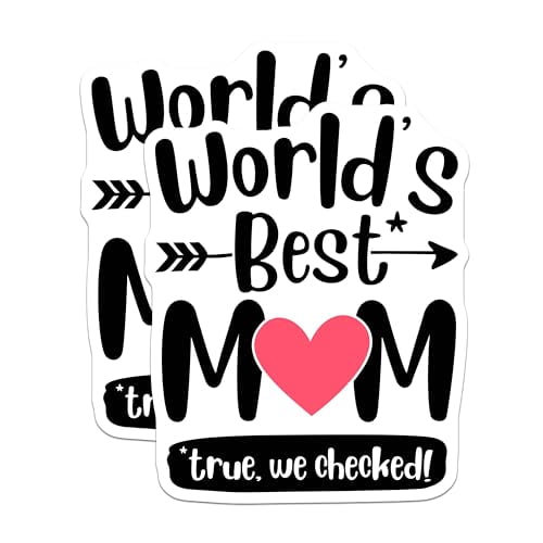 (2 Pack) World's Best Mom Magnets - Mother's Day Decoration - Best Mom ...
