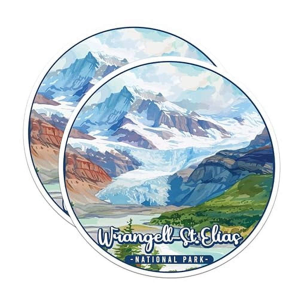 (2 Pack) Wrangell - St. Elias National Park Bumper Magnet - US National ...