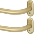 2 Pack Wrap Around Curtain Rod, Gold Blackout Curtain Rods for Windows ...