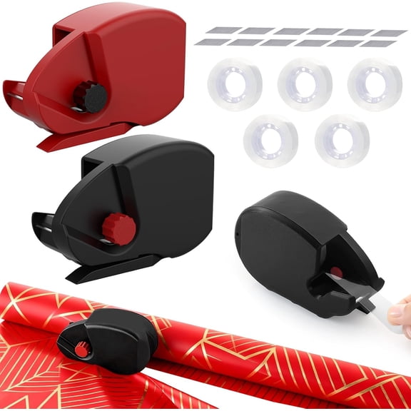 Tape And Scissors Gift Wrapping