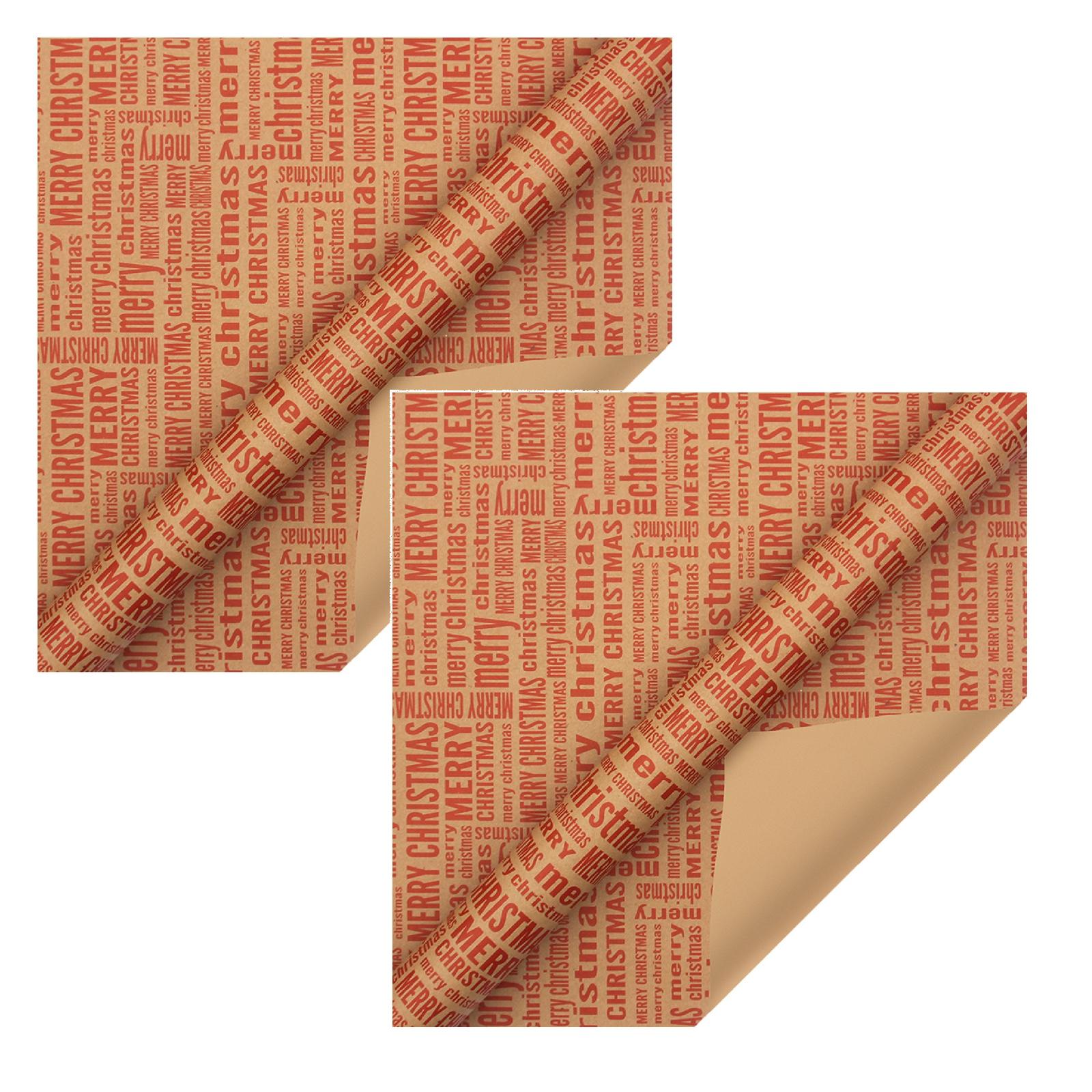 2 Pack Wrapping Paper Heavy Duty Christmas Wrapping Paper Christmas ...