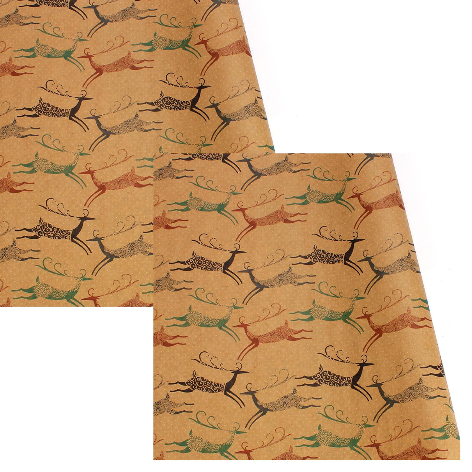 2 Pack Wrapping Paper Wedding Kraft Wrapping Paper Cardboard Paper ...